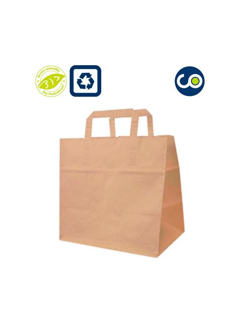 Bolsa De Papel Kraft Para Comercios Para Transportar Alimentos