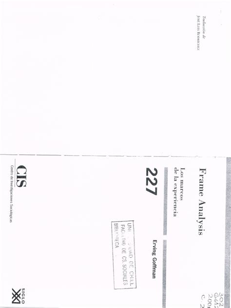 Erving Goffman Frame Analysis Pdf