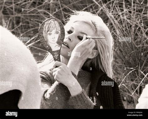 Brigitte Bardot Applying Make Up For Her Screen Role 1966 File