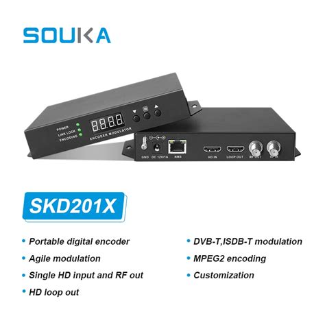 Single Hd In And Rf Out Digital Modulator With Loop Out For Cctv System