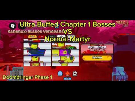 Ultra Buffed Chapter 1 Bosses Against Normal Martyr The Battle Bricks