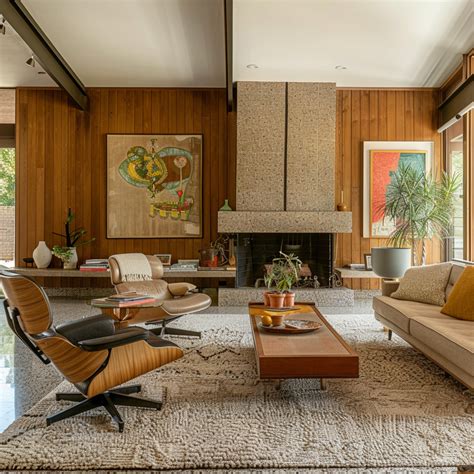 Unlocking The Secret Color Formula For A Mid Century Modern Home Mid Century House Living Room