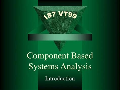 Ppt Component Based Systems Analysis Powerpoint Presentation Free Download Id9464325