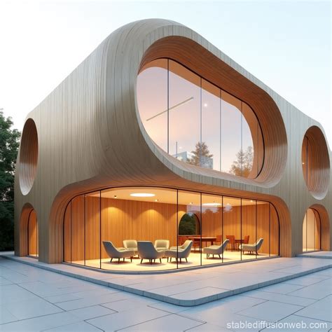 Organic Glass Cosmetics Facade Stable Diffusion Online