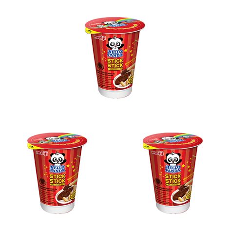 Buy 3x Meiji Hello Panda Stick Sweet Treat Biscuit On The Go Snack 20g Chocolate Mydeal Australia