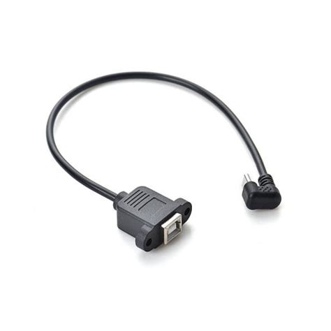 Panel Mount Usb Type C Male To 180 Degree Back Angle Usb 20 Type B