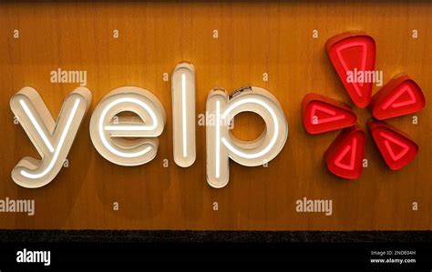 A Yelp Logo Is Shown At The Companys Office In San Francisco Tuesday