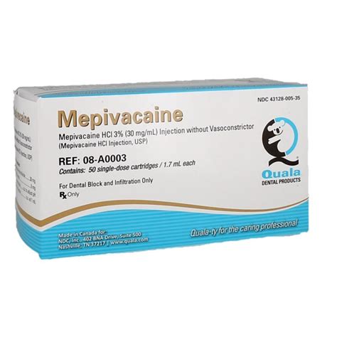 Scotts Select Mepivacaine Hci 3 Plain Scotts Dental Supply