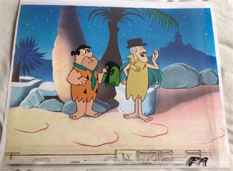 Hanna Barbera Original Production Cel Fred Flintstone The Man Called