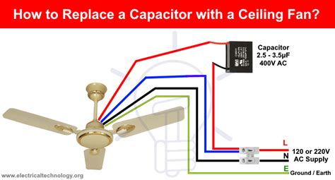 2 Wire Ceiling Fan Capacitor Wiring Diagram Drip Lab