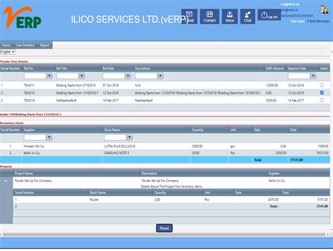 E Tender Management In Erp Software India E Procurement