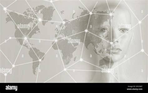 Artificial Intelligence Concept Globalization Internet Network