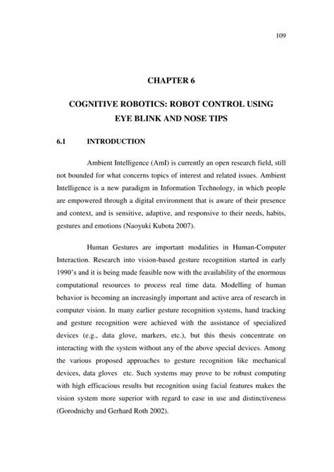 Pdf Chapter 6 Cognitive Robotics Robot Control Using Eye