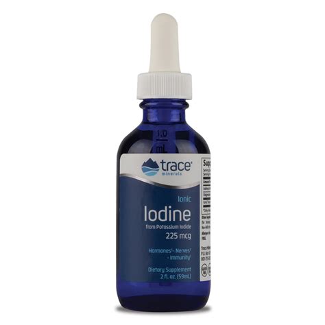 Buy Trace Minerals Research Ionic Iodine 150mcg 59ml Vegetarian