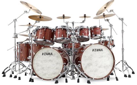 Tama Star Walnut Double Bass Cjc 10 Pc Shell Kit Station Music