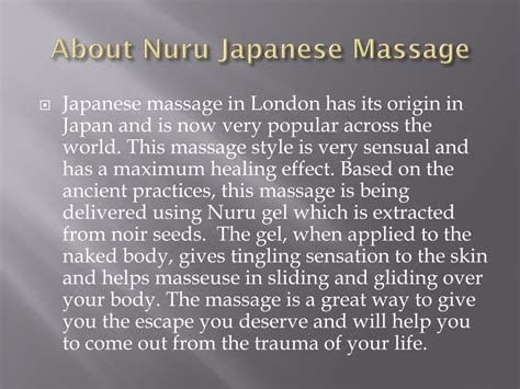 Ppt Nuru Japanese Massage London Powerpoint Presentation Free
