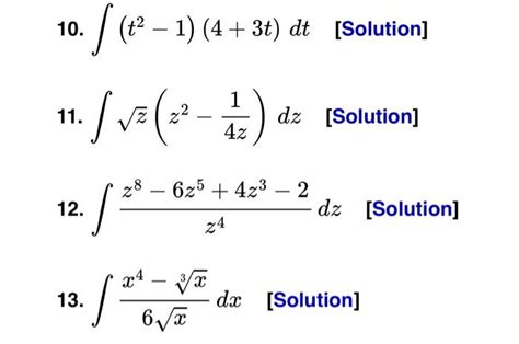 Solved Section 5 2 Computing Indefinite Integrals