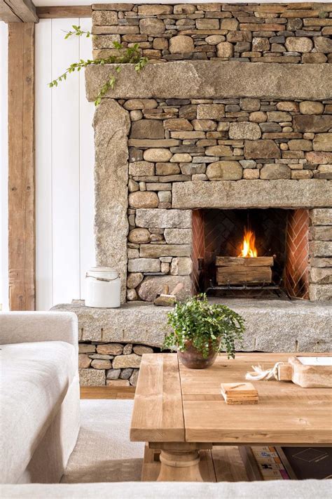 Natural Stone Fireplace Ideas