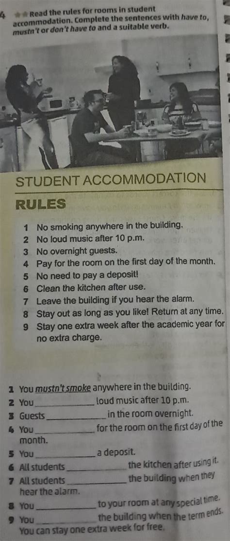 Read The Rules For Rooms In Student Studyx