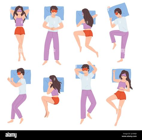 People Sleep Poses Men And Women In Different Sleeping Positions