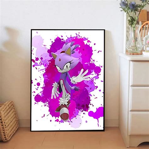 Blaze Sonic Poster Aesthetic Wall Decor