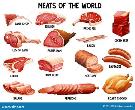 Types Of Meats With Pictures At Anitra Bourne Blog