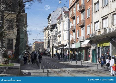 Graf Ignatiev Street In City Of Sofia Bulgaria Editorial Image Image Of Exhibition Square