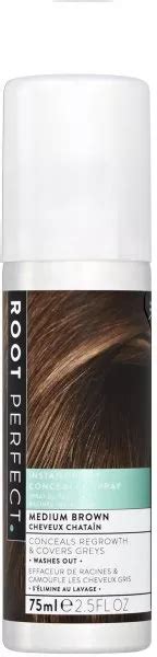 Haz Beauty Root Perfect Root Concealer Spray 75ml Med Brown Root
