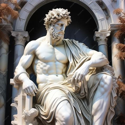 Estatua Griega Y Cultura Griega Foto Premium