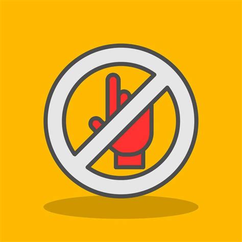 Do Not Touch Vector Icon Design 26067359 Vector Art At Vecteezy