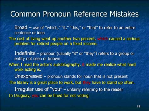 Ppt Uwf Writing Lab Rules Of Thumb For Pronoun Reference And