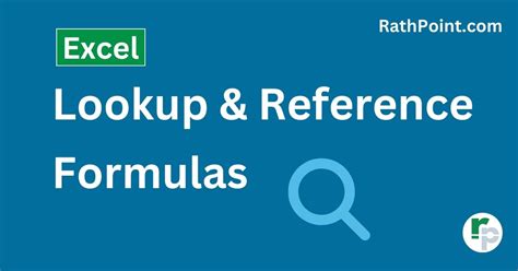 Lookup And Reference Formulas In Excel