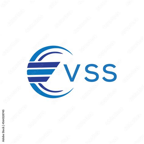 Vss Letter Logo Vss Blue Image On White Background Vss Vector Logo