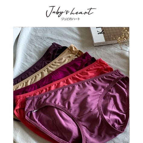 Jubys Kapar Spender Seluar Dalam Wanita Plain Cotton Briefs Panties Comfort Breathable Underwear
