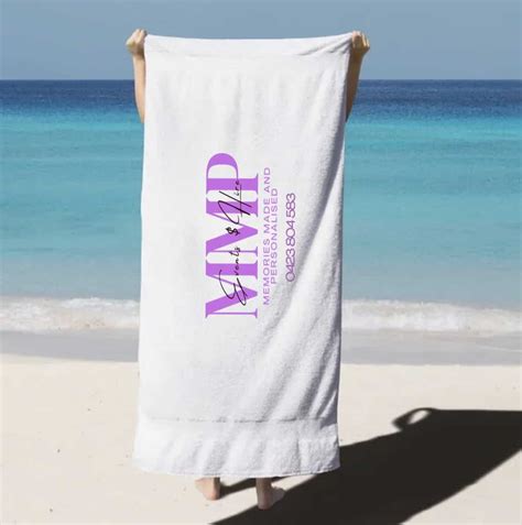 Custom Printed Business Branded Towel Memories Made And Personalised