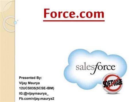 Introduction To Salesforce Ppt Pptx Cloud Computing Internet