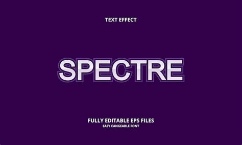 Premium Vector Spectre Text Effect