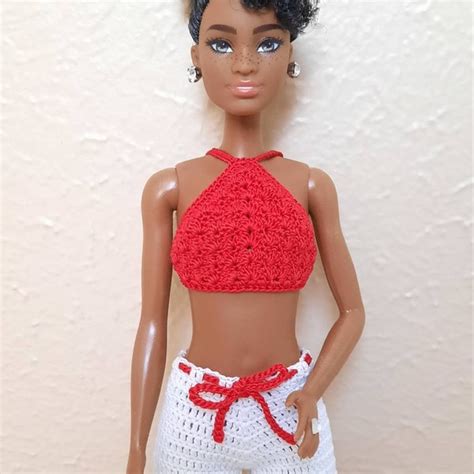 White Bikini For Doll 115 Inch Doll Swim Suit Fashion Doll Bathing