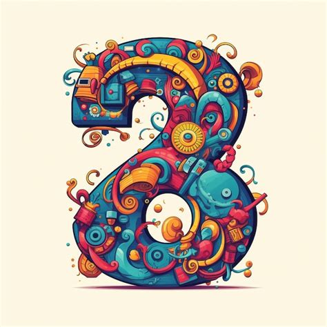 Premium Photo Number 2 Or Two Isolated 3d Illustration