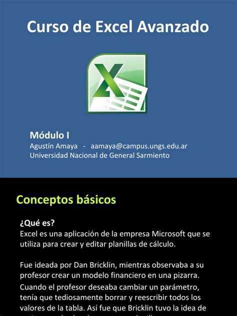 Curso De Excel Conceptos Basicos Pdf Microsoft Excel Hoja De