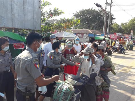 ညောင်လေးပင်မြို့တွင် Mask Campaign နေ့စဉ်ပြုလုပ် Information And