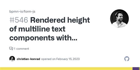 rendered height of multiline text components with default values is