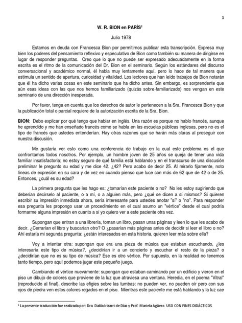 Bion En París Pdf