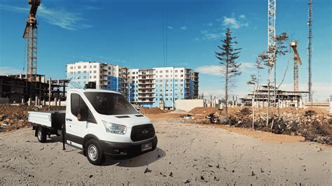 Transit Flatbed Cargo With Crane Ford Global Fleet Sales