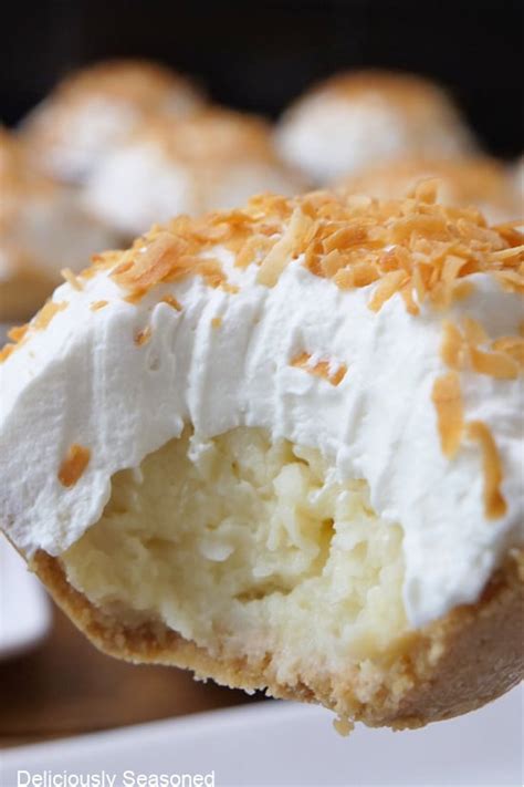 Mini Coconut Cream Pies Deliciously Seasoned