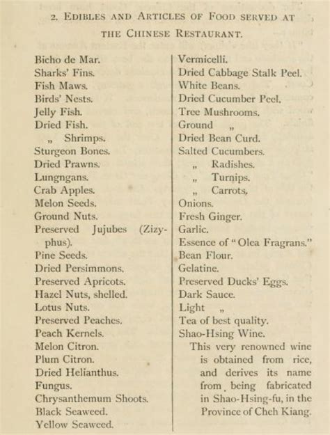 The First Chinese Restaurant Menu In Britain Menus That Made History