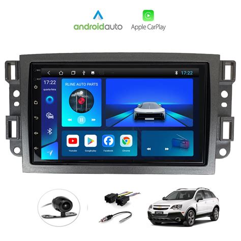 Kit Central Multimidia 2 Din Mp5 Android Gm Captiva 2008 A 2015 Android Auto Apple Carplay