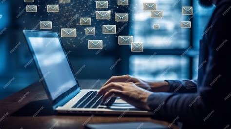 Email Notification Concept For Business Premium Ai Generated Image