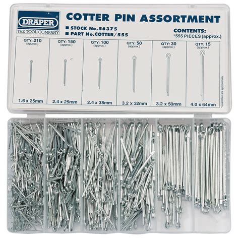 Split Pin Assortment 555 Piece Christensen Tools South Africa
