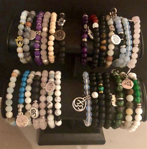 Stackable Beaded Intention Bracelets Meaning To Pause